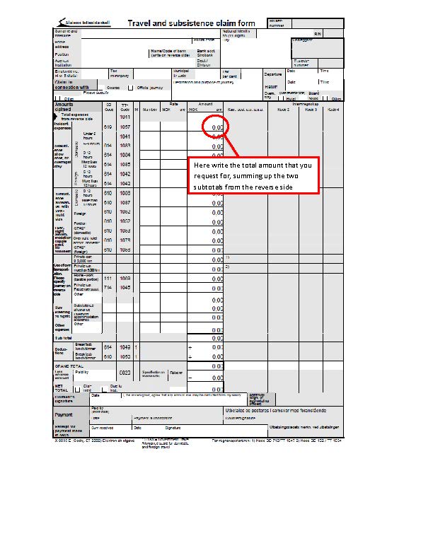 Reimbursement - Norwegian Research School of Global Health - NTNU